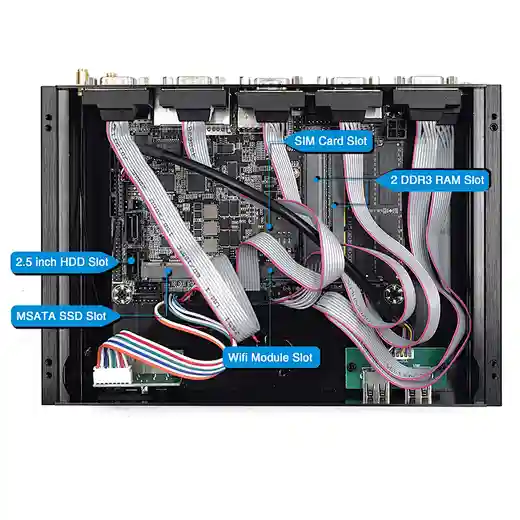 Fanless IPC mini PC computer , - 万诺恩